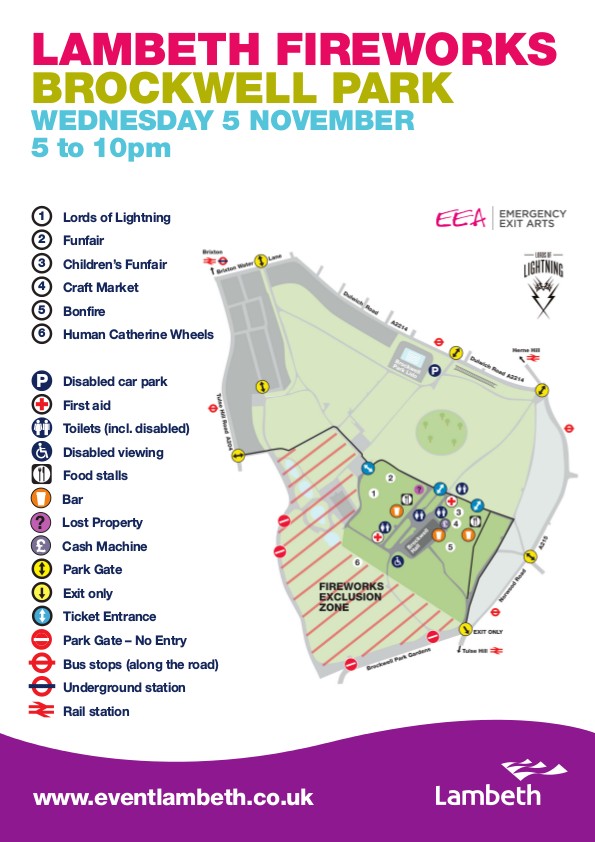 Lambeth Council publishes official plans for Brockwell Park fireworks ...