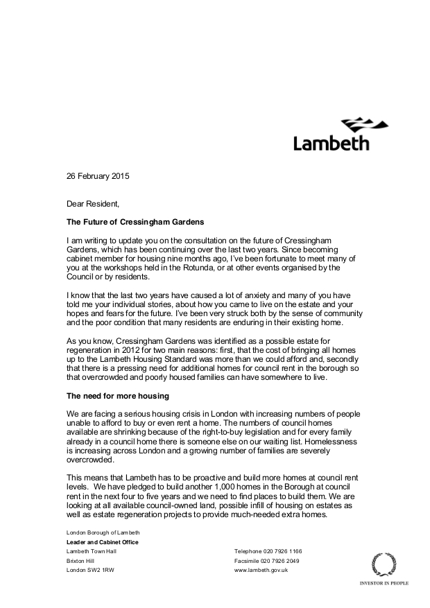 Cressingham residents told regeneration and not repair is the only ...