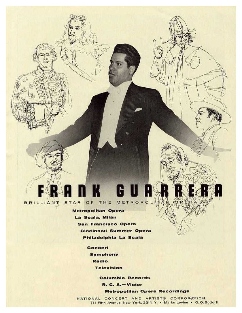 FRANK GUARRERA, Baritone * 03 December 1923, Philadelphia, Pennsylvania ...