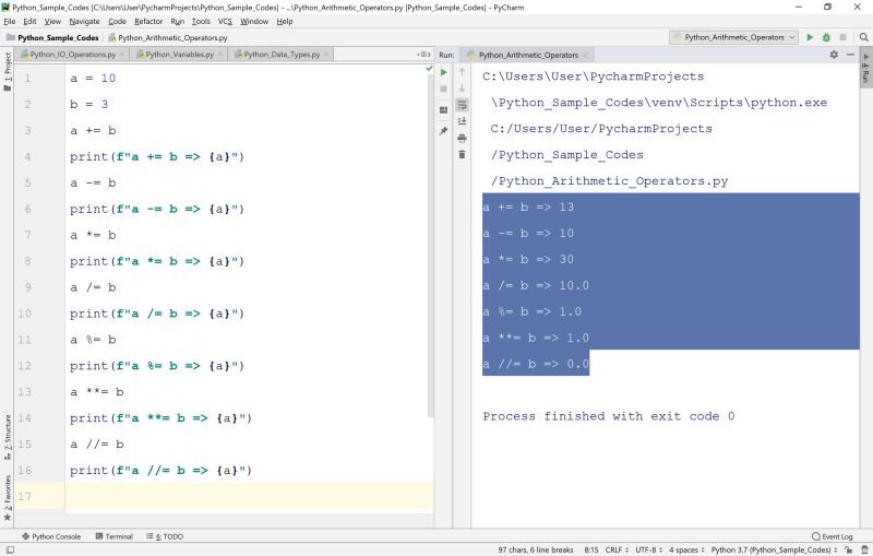 Python Tutorials - Operators and its types