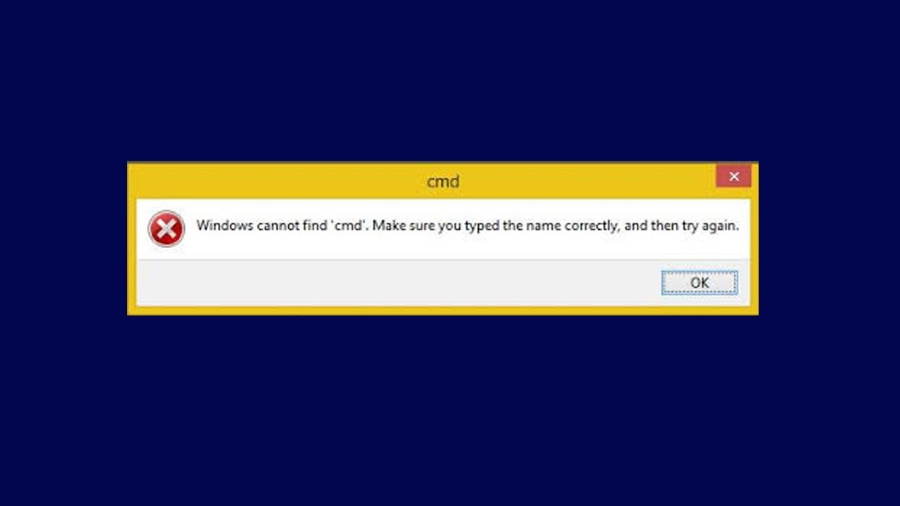 How to fix Windows cannot find cmd error - BugsFighter