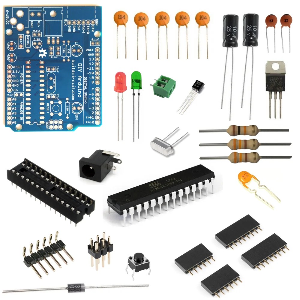 Diy Arduino Kit How To Make Your Own Arduino Uno Buildcircuitcom