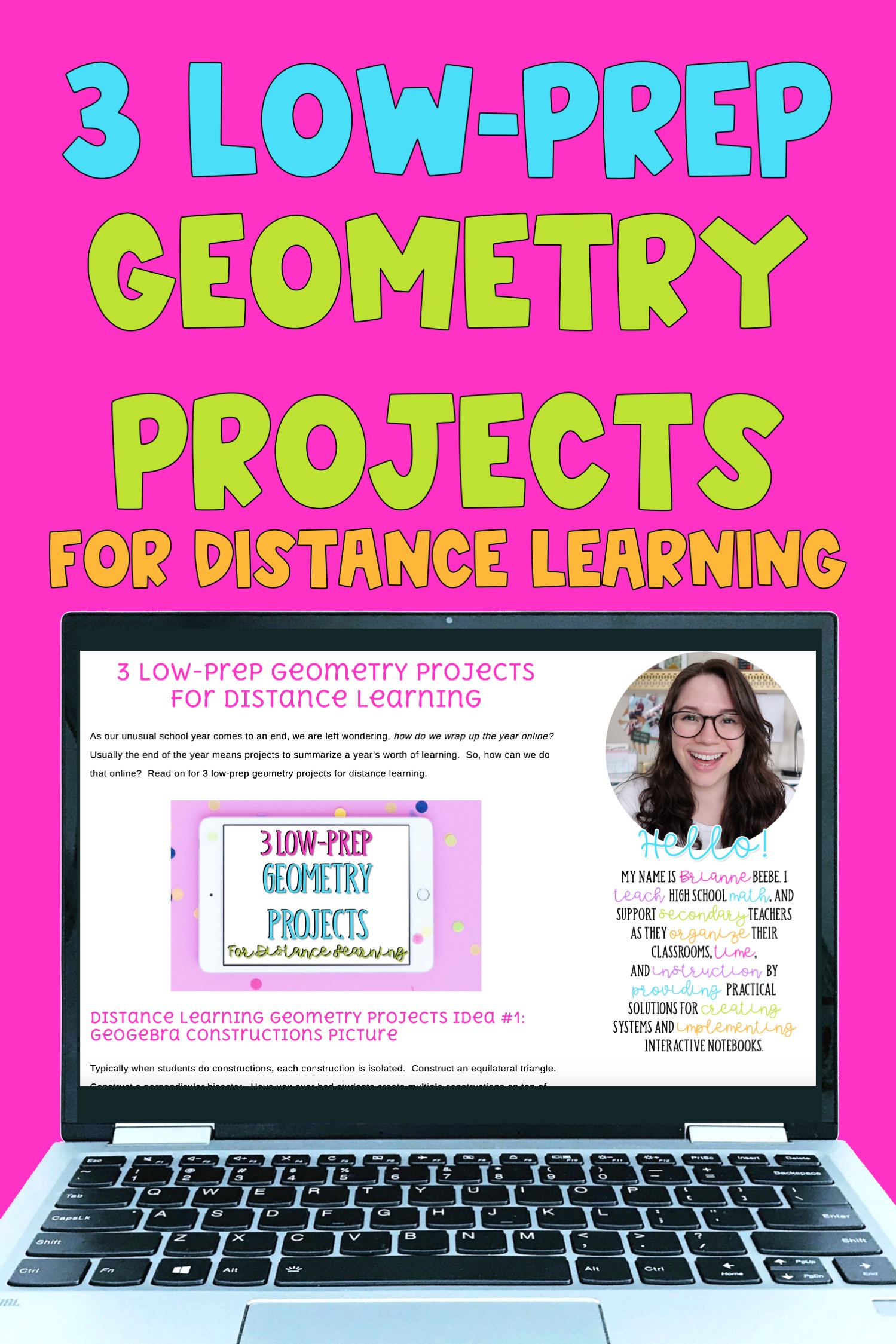 3 Low-Prep Geometry Projects for Distance Learning - Busy Miss Beebe