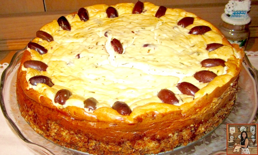 Savory Mediterranean Cheesecake Recipe - A Devine Dish - BuzzChomp
