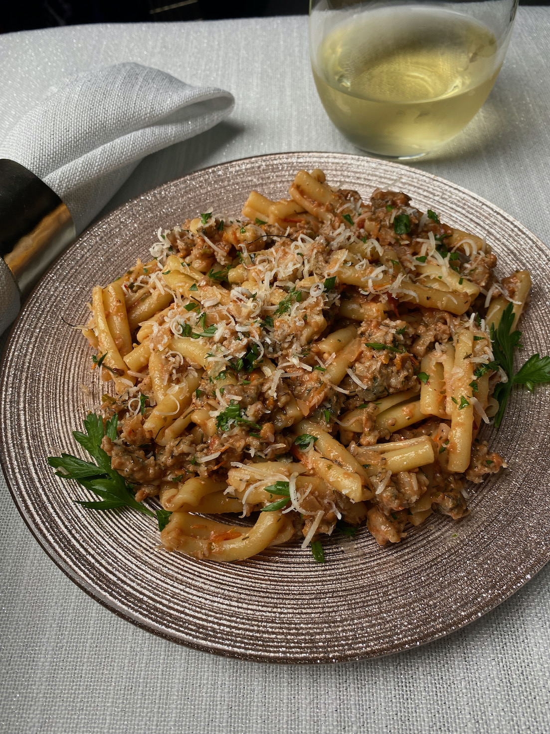 Roman Pork Sausage Ragu – Bytes Bits 'n Booze