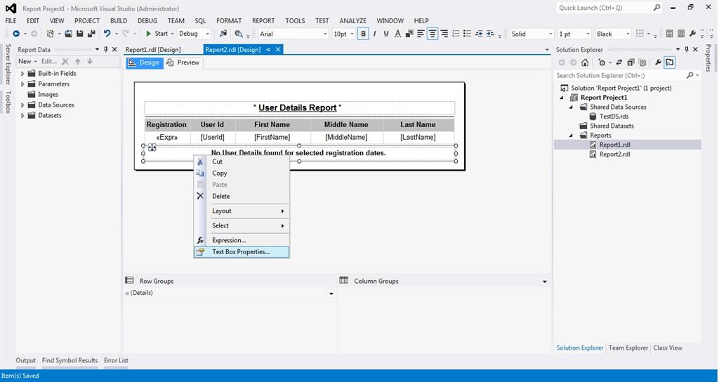 Getting Started With SQL Server Reporting Services (SSRS) – Part 2 | MANOJ BHOIR