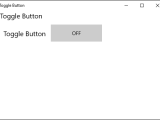 Toggle Button Control For Windows 10