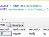 How To Create Scalar Value Function In Sql Server 2012