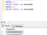 Sql Server Rand Function To Generate Random Numbers