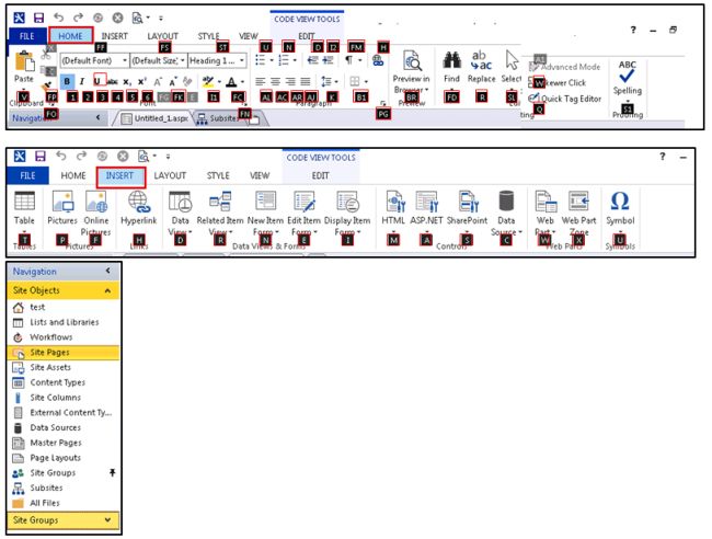 SharePoint 2013 Designer Keyboard Shortcuts | Sharepoint Rocks