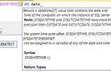 Difference B W Getdate And Sysdatetime Function In Sql Server