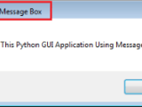 Create Message Box In Python Gui Application