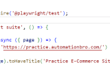 Playwright Extensions For Visual Studio Code