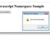 Javascript Namespaces Overview