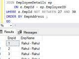 Sql Between Statement