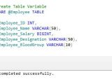 Temp Table Vs Table Variable