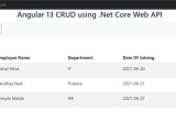 Angular Crud Using Net Core Web Api