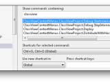 Creating Visual Studio Debug Shortcut