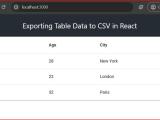 Export Table Data As Csv In React Using Axios And React Csv