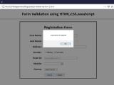 Form Validation Using Javascript