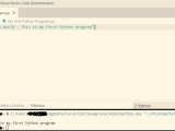 Learning Python First Python Program With Visual Studio Code