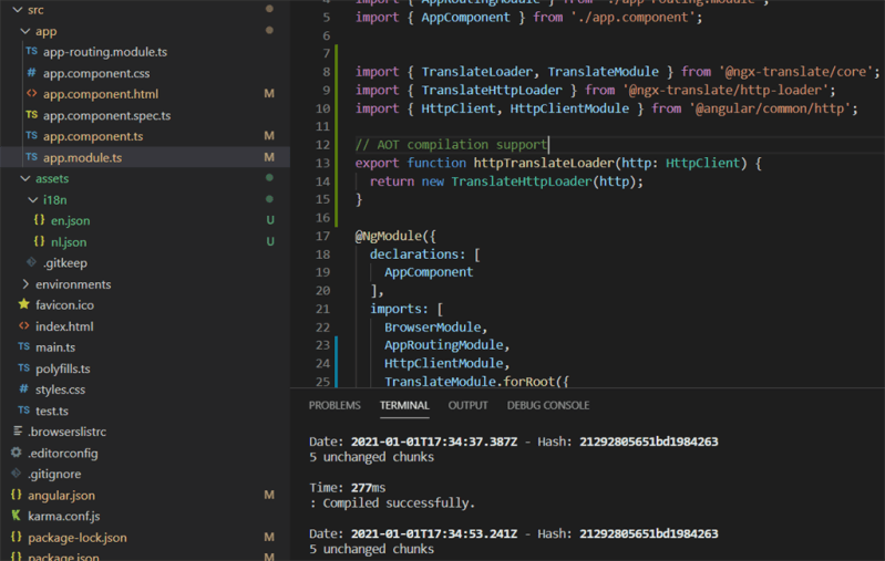 Multi Language Application In Angular - Dark Images - Ultra HD Retina Collection