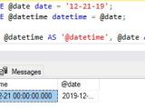Sql Date Time Statement