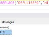 Sql Replace Function