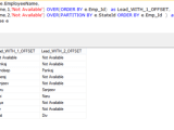 Sql Server Analytic Functions
