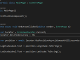 Xamarin Forms Geolocation App