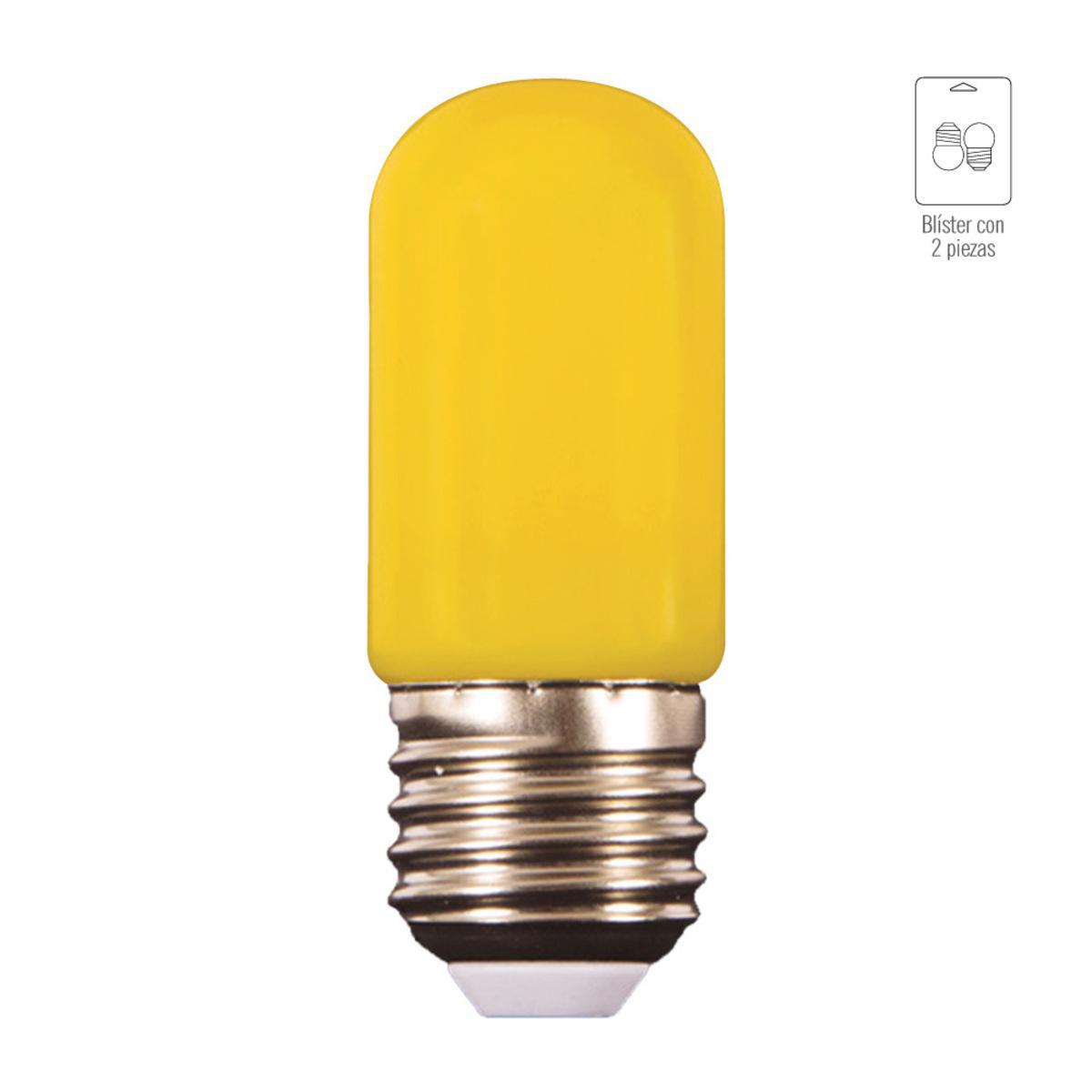 Bombillo LED T30 - 1W - Amarillo