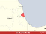 Area Code 312 Map Time Zone And Phone Lookup