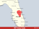 Area Code 407 Map Time Zone And Phone Lookup