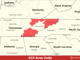 Area Code 423 Map Time Zone And Phone Lookup