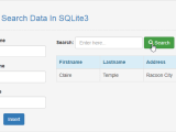 Search Data In Sqlite3 Using Php Campcodes