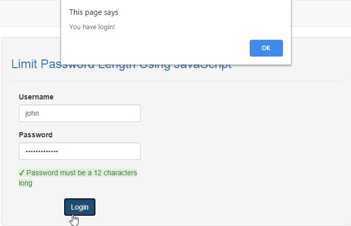 Javascript Restricting Password Length Free Source Code Tutorials - Desktop Dark Illustrations for Desktop