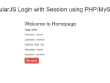 Login With Session Using Angularjs In Php Mysqli Campcodes