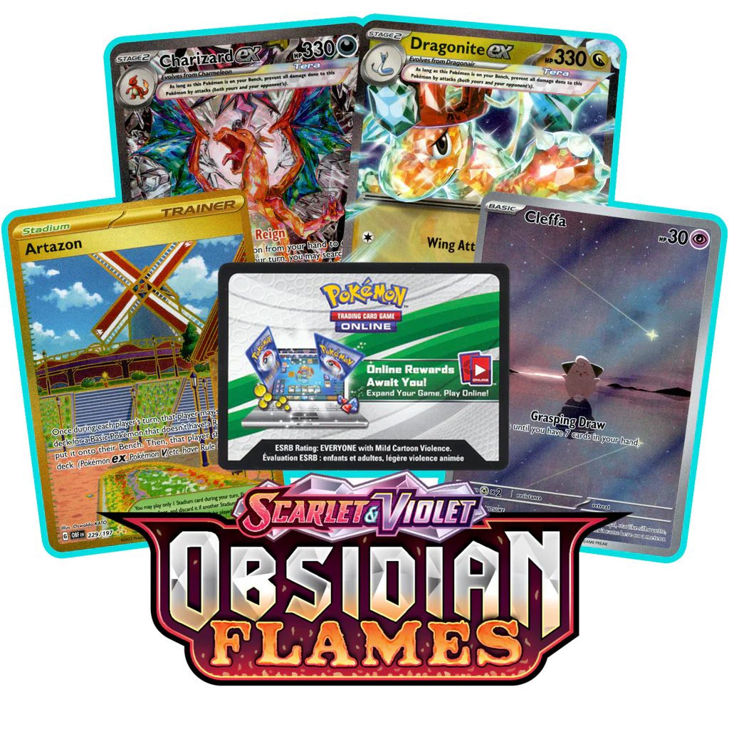 Obsidian Flames Ptcgl Code Card Cavern Trading Cards Llc