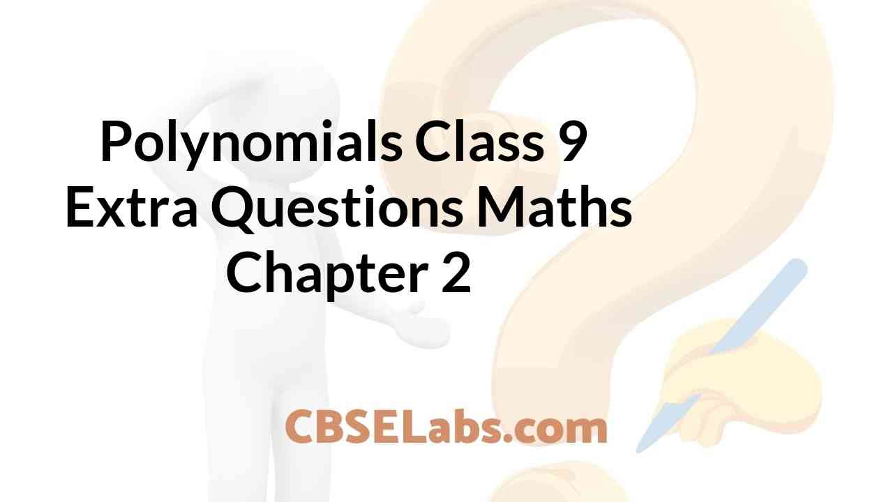 Polynomials Class 9 Extra Questions Maths Chapter 2 – CBSE Labs
