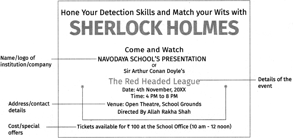 Advertisement Writing Class 11 Format, Examples - CBSE Sample Papers