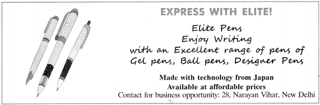 Advertisement Writing Class 12 Format, Examples - CBSE Sample Papers