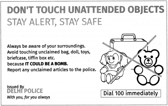 Poster Writing Class 11 Format, Examples - CBSE Sample Papers