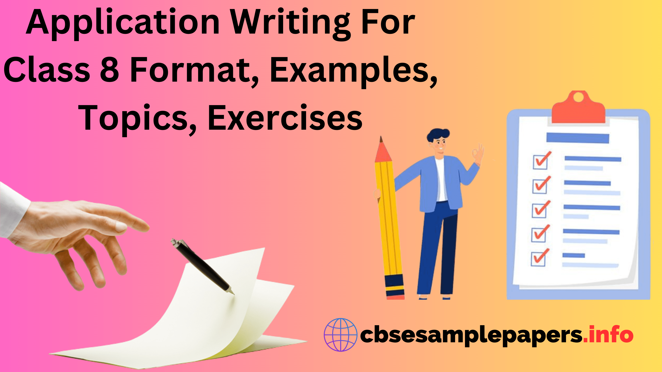 Application Writing For Class 8 Format, Examples, Topics, Exercises ...