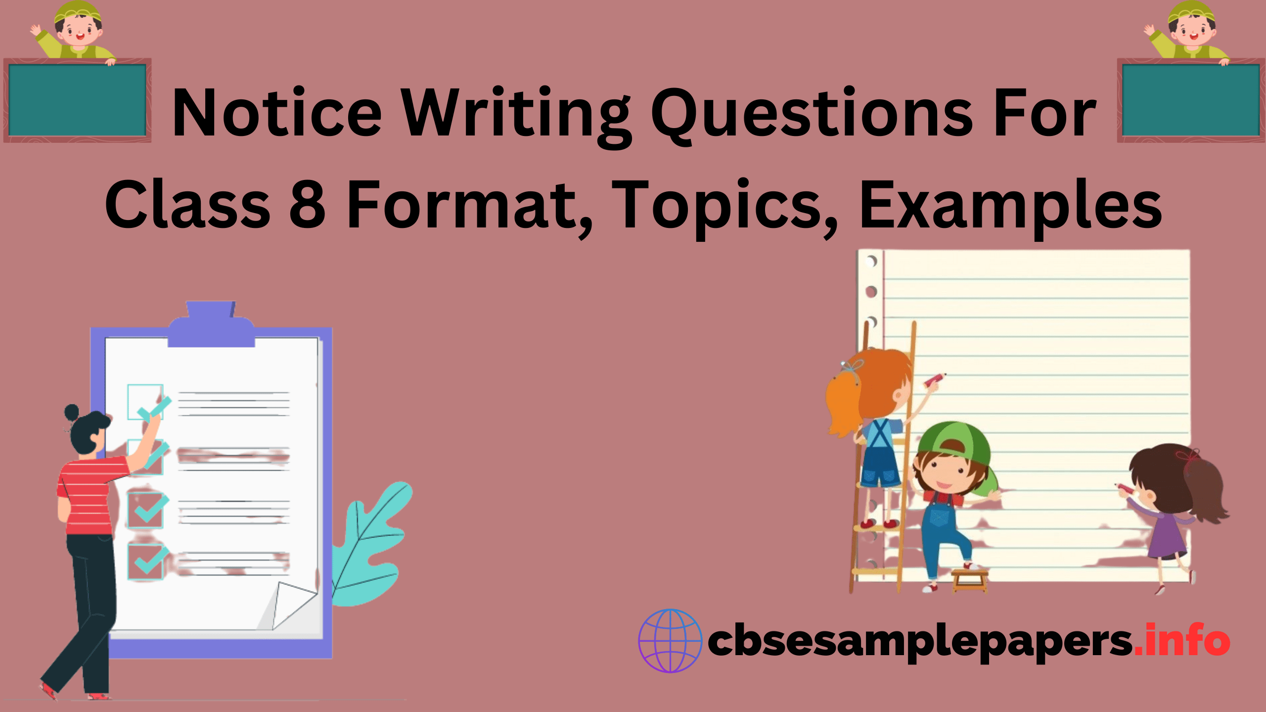 Notice Writing Questions For Class 8 Format, Topics, Examples - CBSE ...