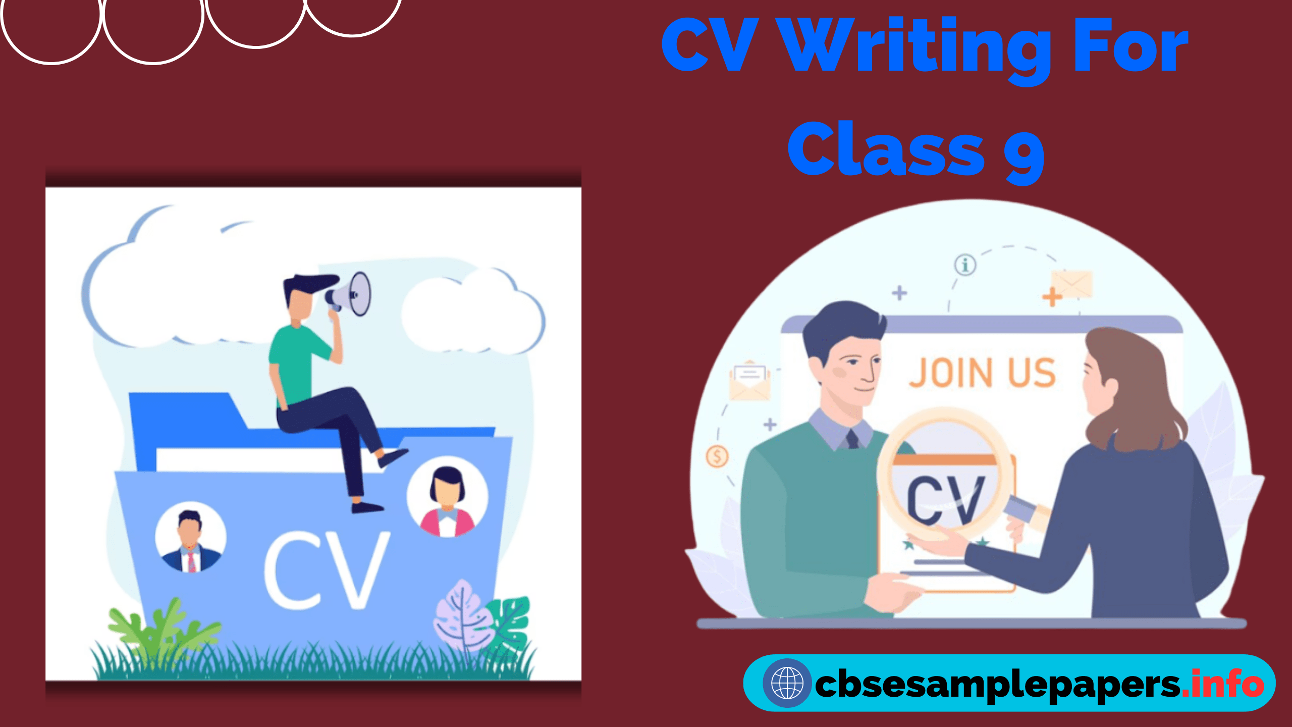 CV Writing For Class 9: Format, Examples, Topics, Exercises - CBSE ...