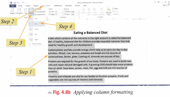 Cbse Notes For Class 5 Computer In Action Features In Microsoft Word