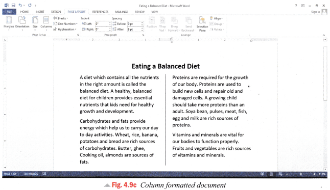 Cbse Notes For Class 5 Computer In Action Features In Microsoft Word