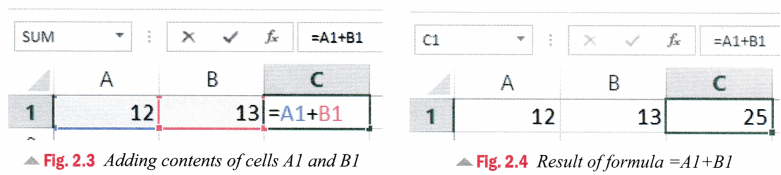 Cbse Notes For Class 7 Computer In Action Calculations In Microsift Excel 2013 Cbse Tuts