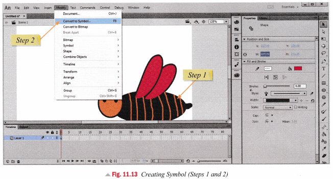 Cbse Notes For Class 7 Computer In Action Creating Animations In Adobe Animate Cbse Tuts