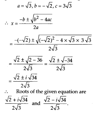 NCERT Solutions for Class 11 Maths Chapter 5 Complex Numbers and ...